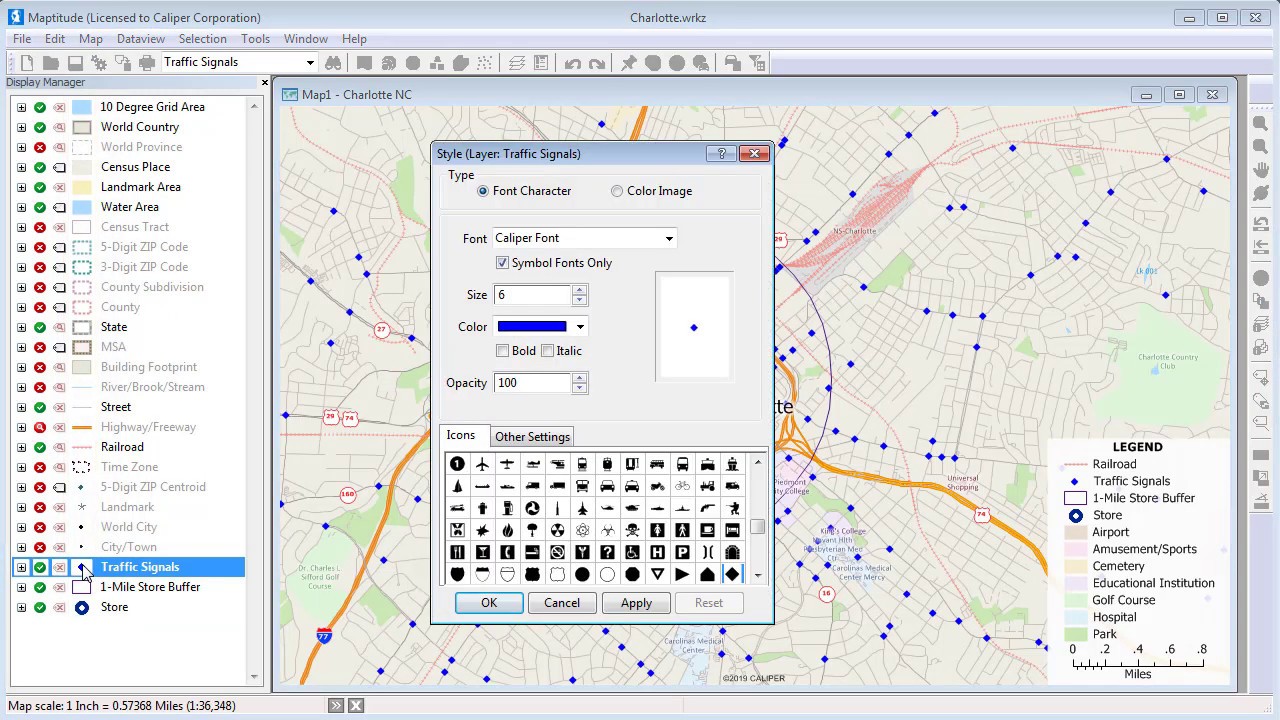 Maptitude 2019 Map Styles Management & Map Customization - YouTube