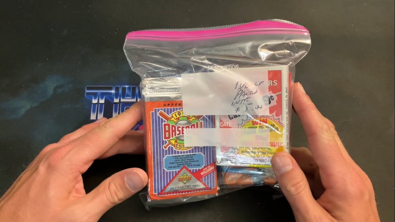 BAG OF OLD WAX PACKS, VINTAGE ROOKIE CARDS & TOYS - Weekend Recap - YouTube