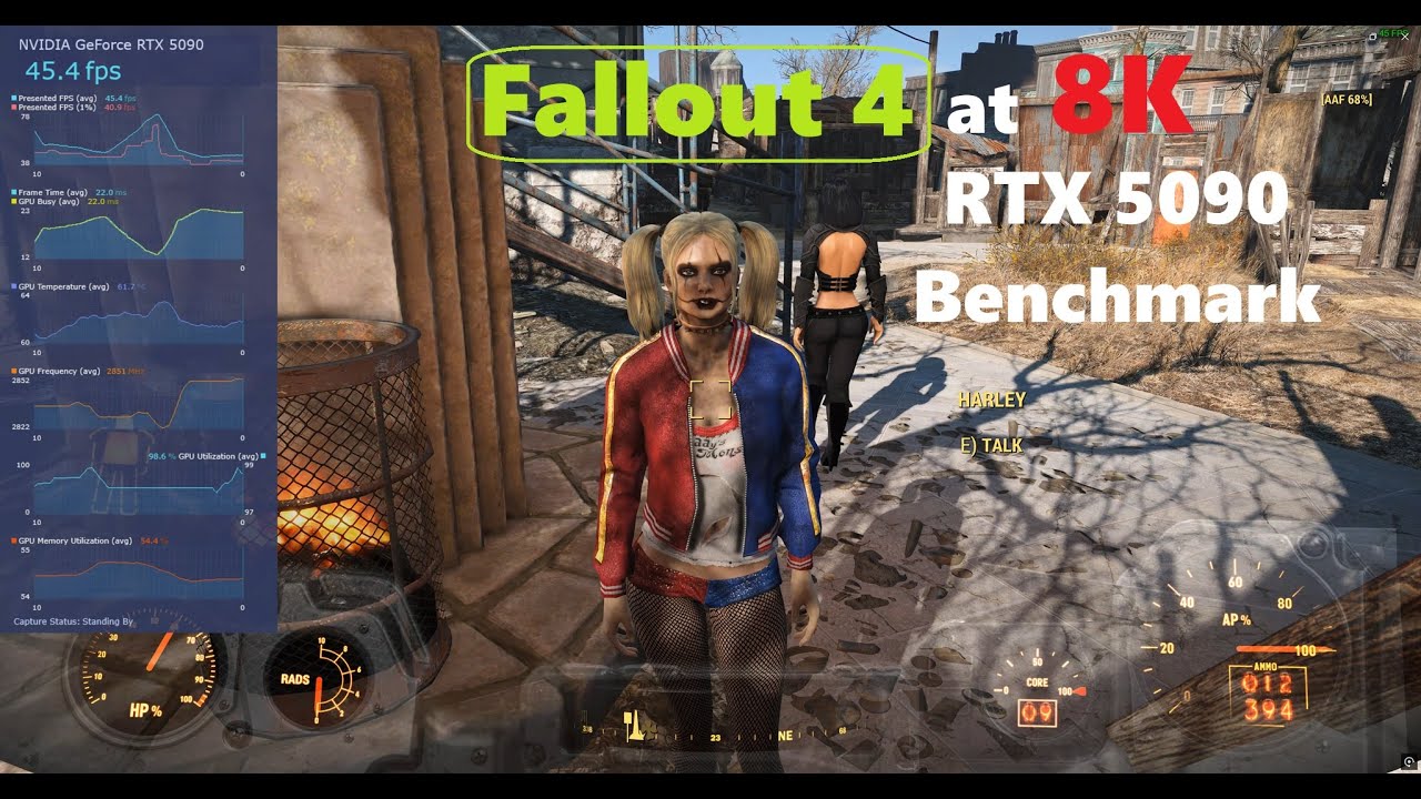 Fallout 4 at 8K Max Stettings - RTX 5090 - Benchmark with Intel ...