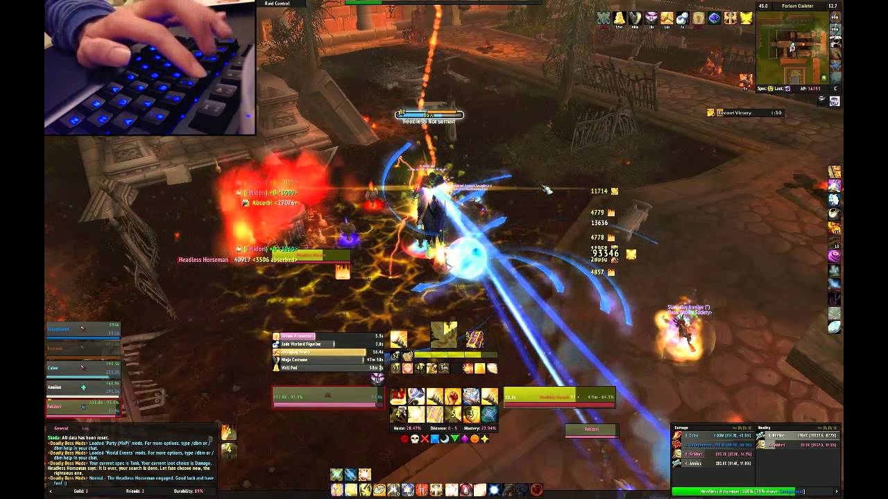 World of Warcraft gameplay with keyboard PiP - YouTube