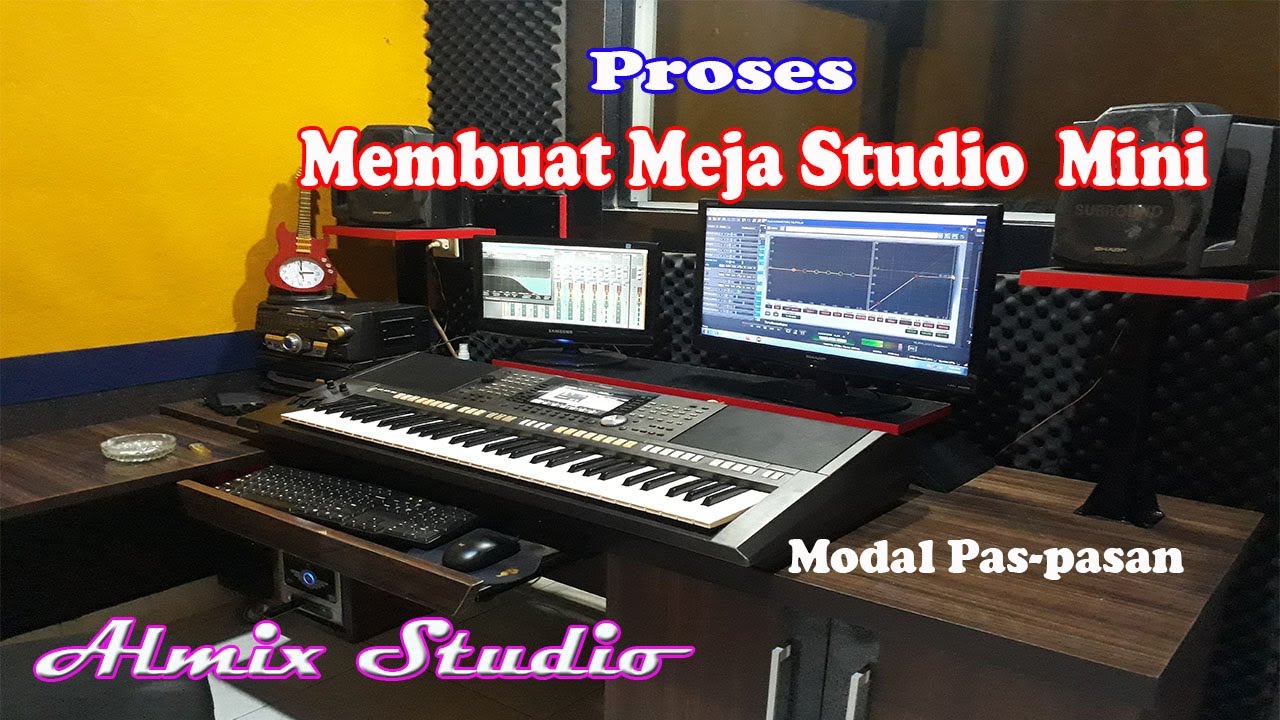 PROSES MEMBUAT MEJA STUDIO - YouTube