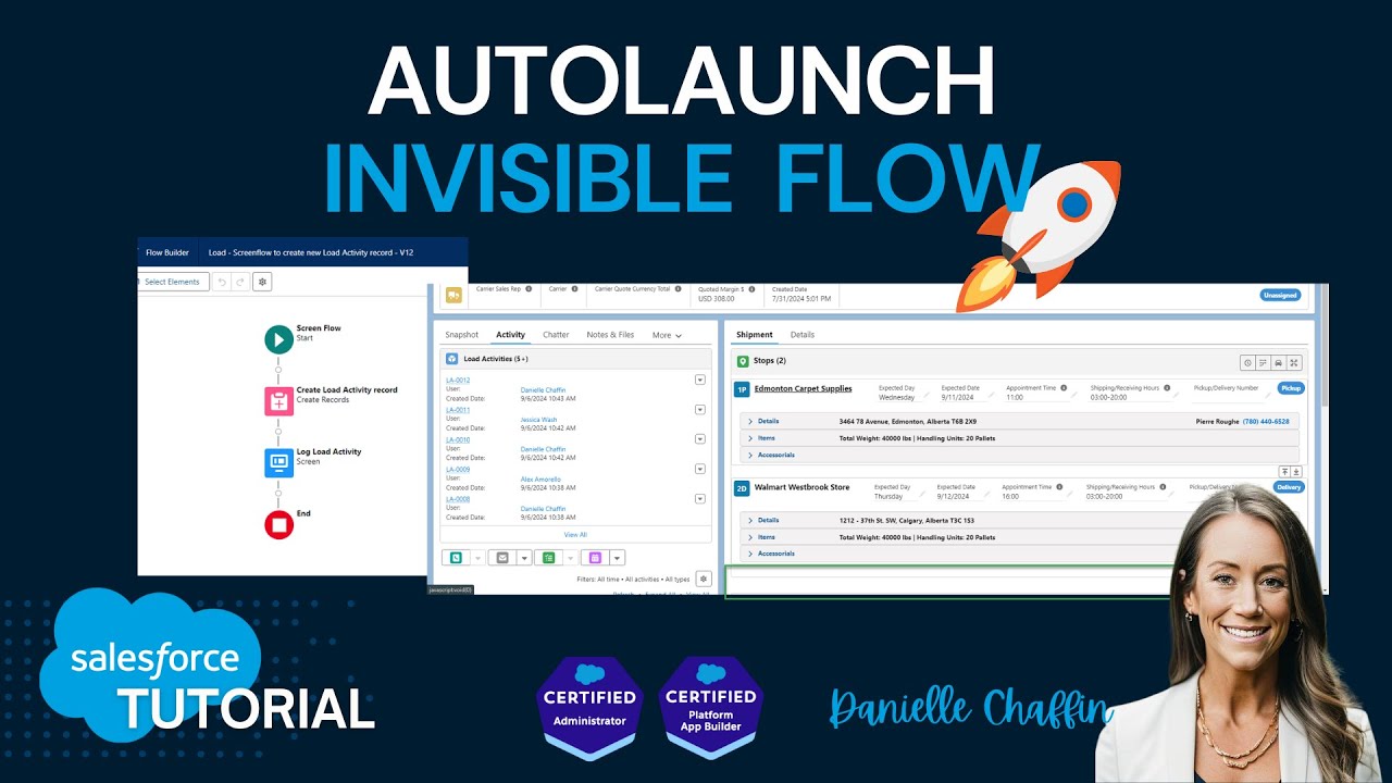 Salesforce Flow: Autolaunch Invisible Flow - Take action related to page views. - YouTube