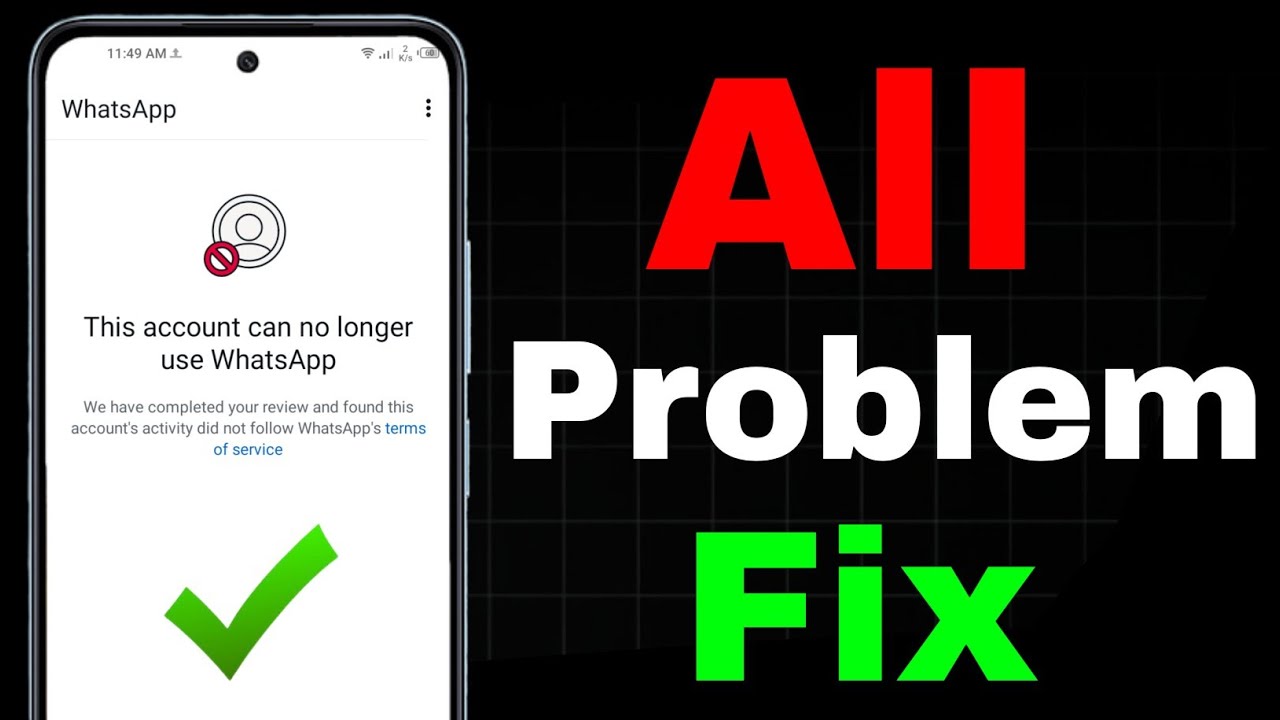 Fix This account can no longer use whatsapp Problem 2025 | How to Solve ...