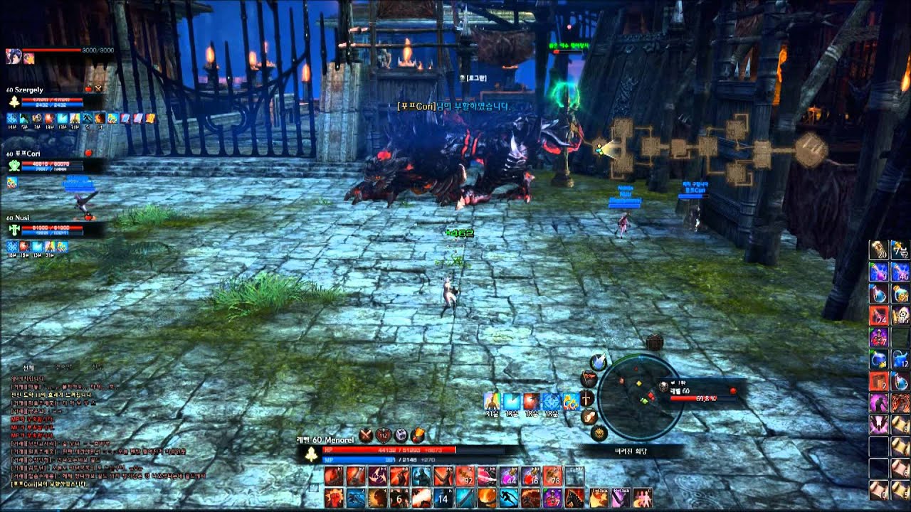 Tera Online - KR T4 - Abandoned Hall - first boss at first time - YouTube