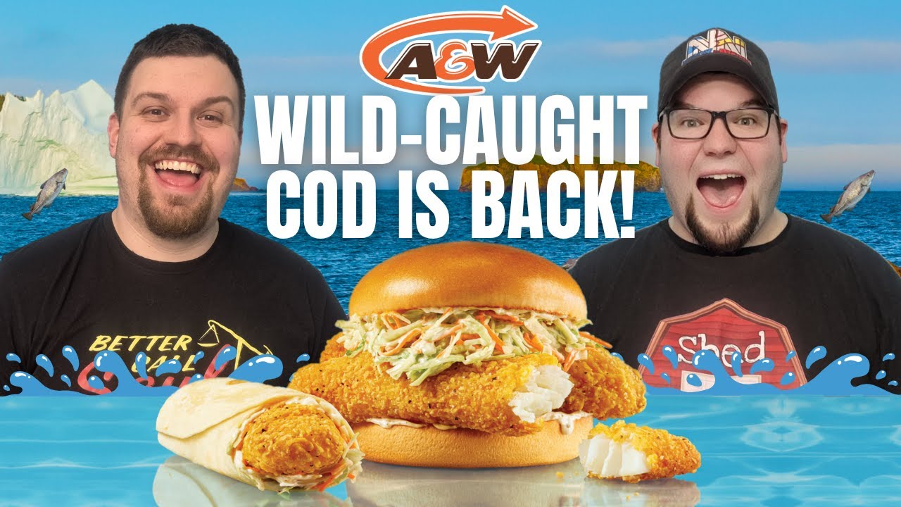 A&W's Cod Burger & Cod Taco Review! - YouTube