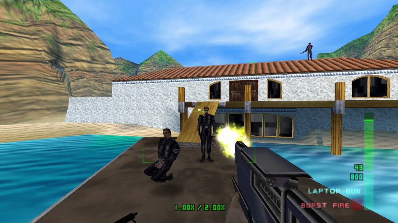 Perfect Dark — Infiltration to Carrington Villa (N64 recompiled for PC 60Hz no commentary) - YouTube