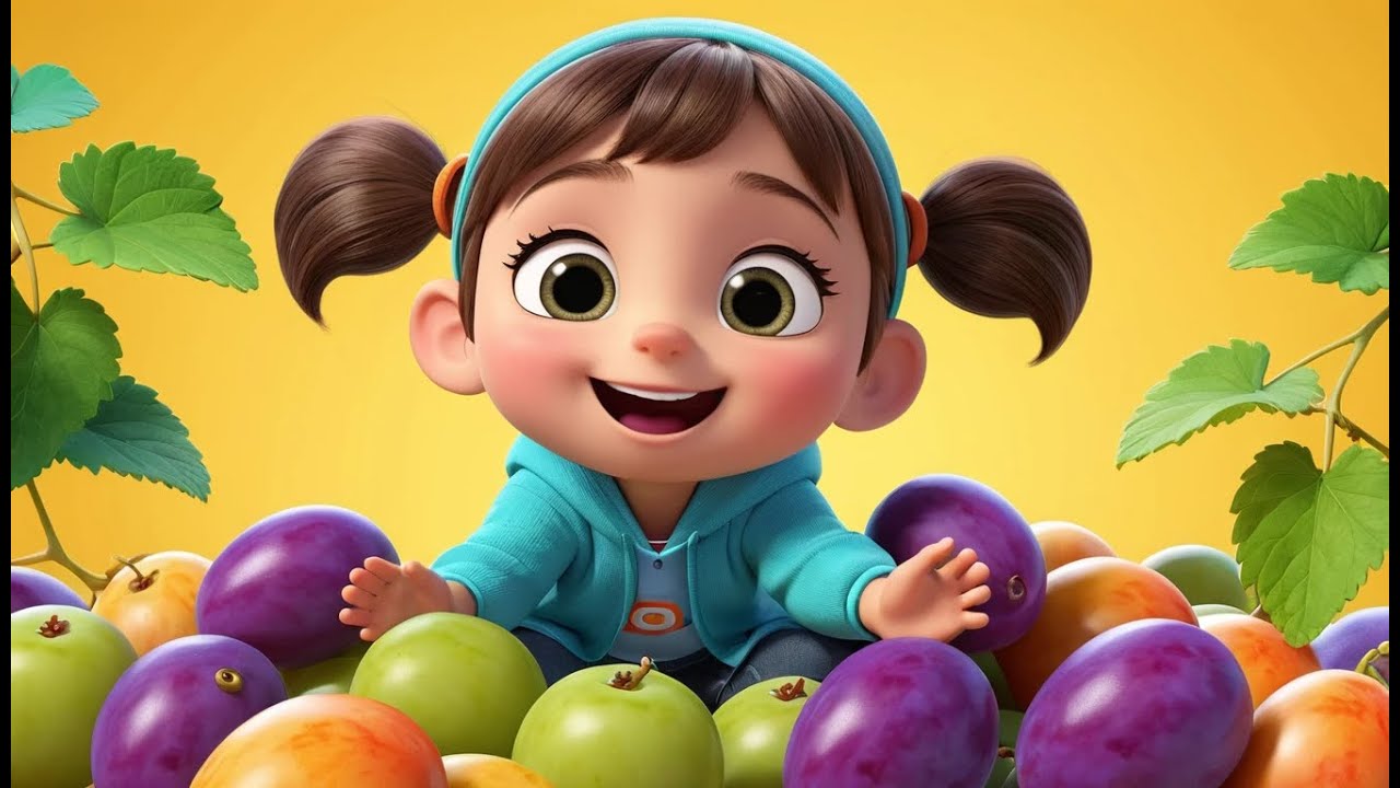 Dancing Grapes Song – How Many Fall | Fun Kids Song | Counting and ...