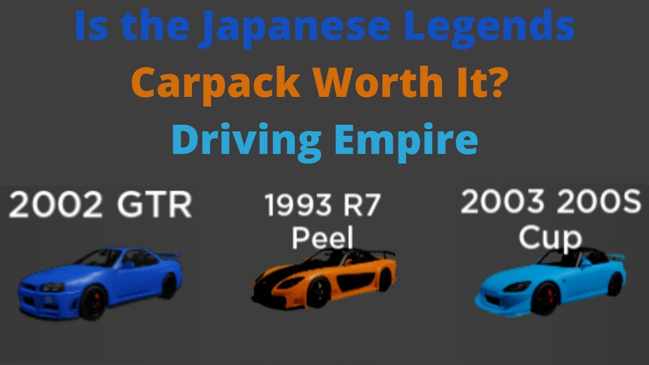 Is The Japanese Legends Car Pack Worth It? | Driving Empire - YouTube