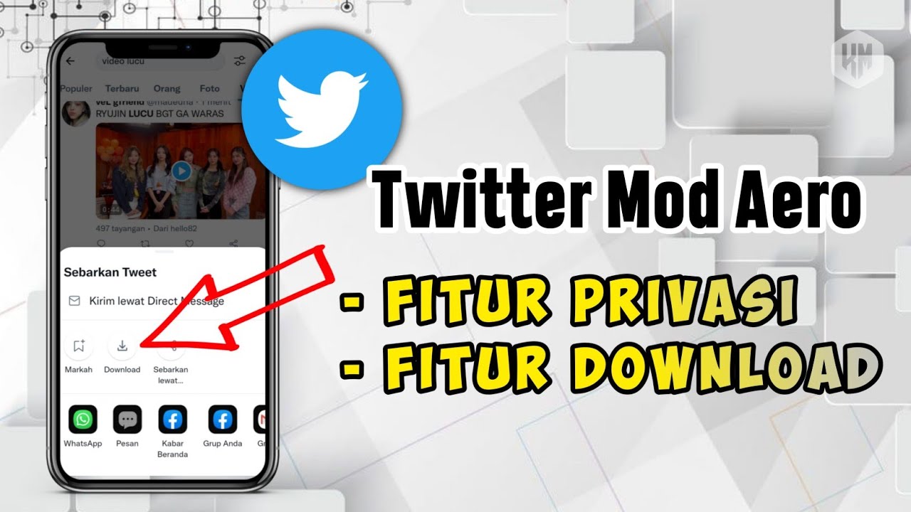 Twitter Mod Aero Terbaru | Fitur Download Video Foto - YouTube