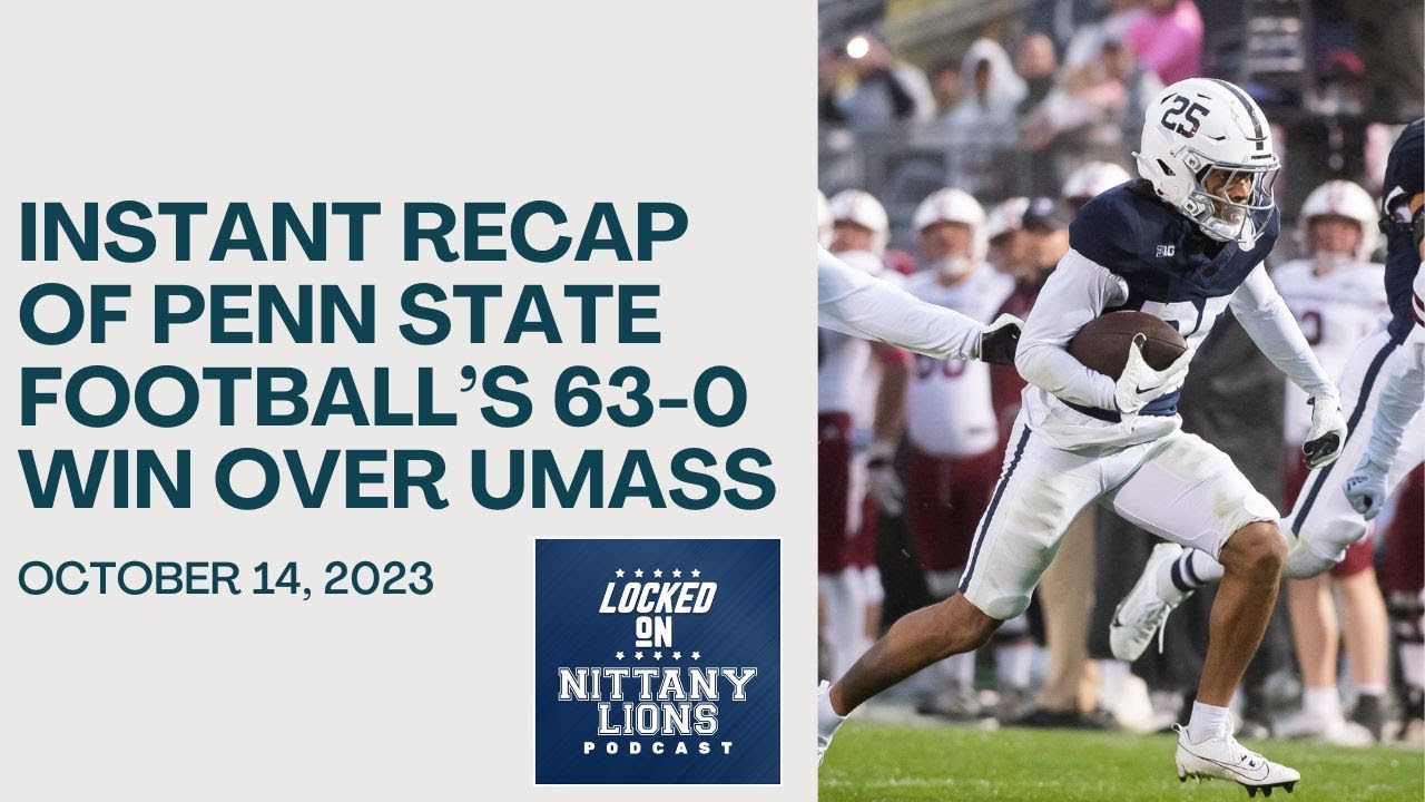 Penn State football instant recap: The Nittany Lions shutout UMass ...