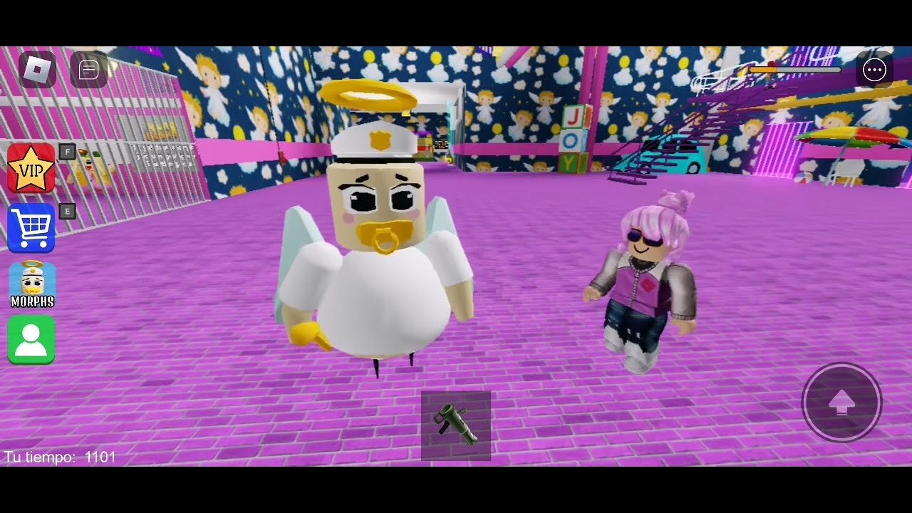 😁escapando del bebé Barry angel😇NIKOLBLOX🌸 - YouTube