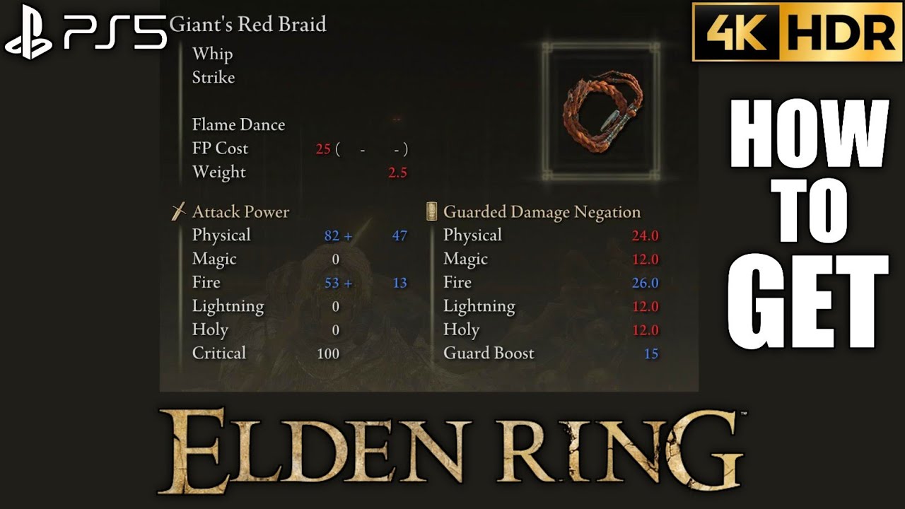 How to Get Giant's Red Braid ELDEN RING Giant's Red Braid Location ...