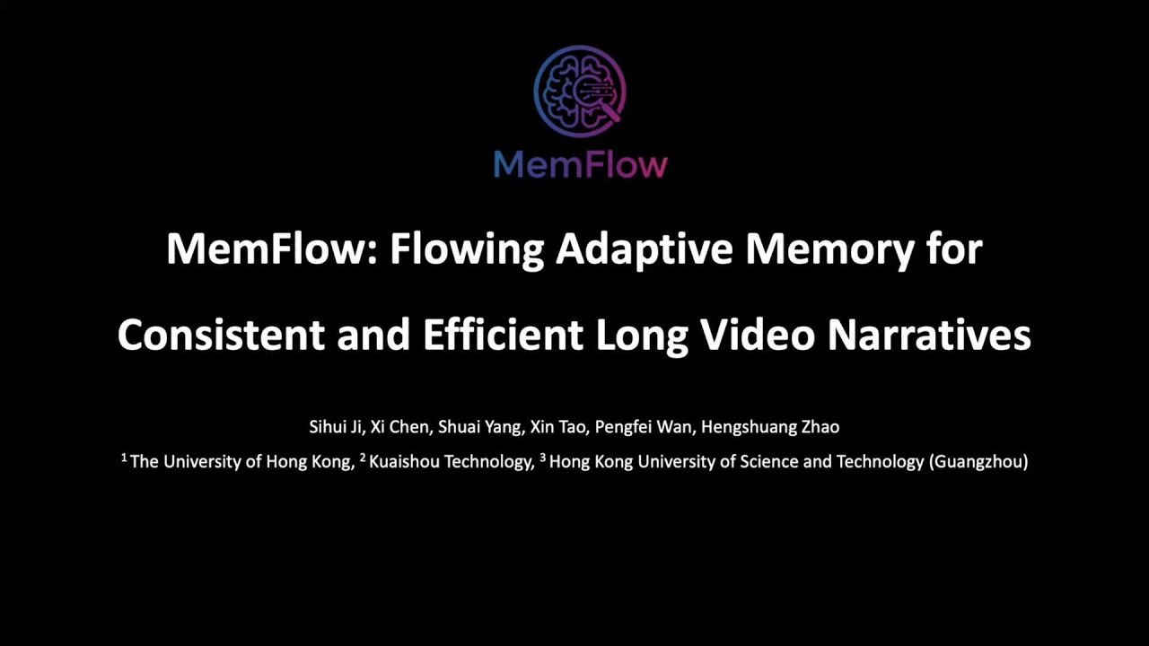 MemFlow: Flowing Adaptive Memory for Consistent and Efficient Long ...