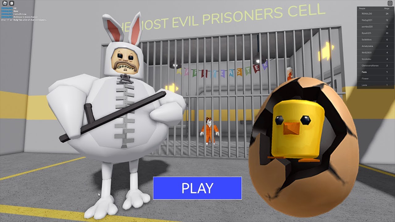 Barry's Prison Run Easter Holiday Obby Update - All Easter Eggs Roblox ...
