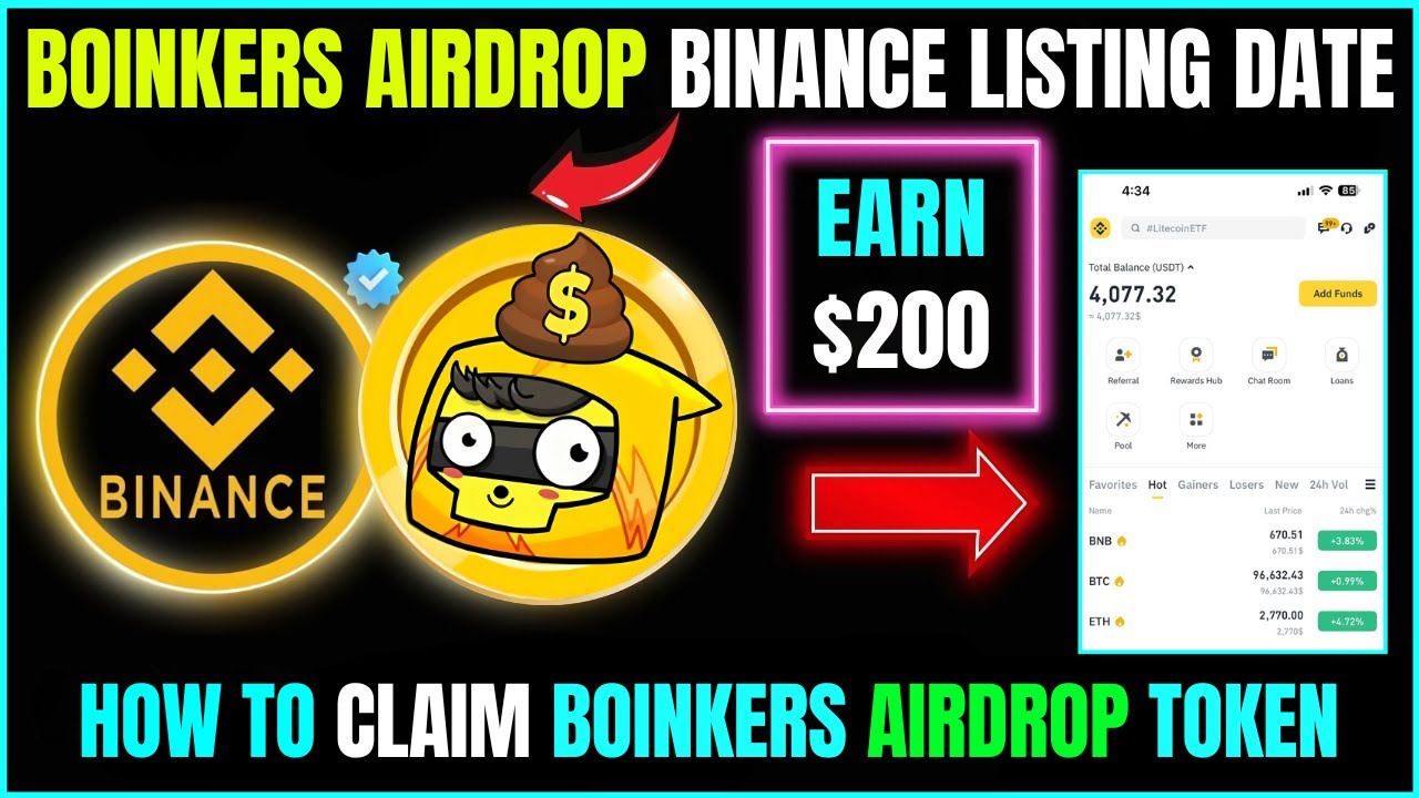 Boinkers Airdrop Update | Listing Date Announced and Token Withdrawal ...