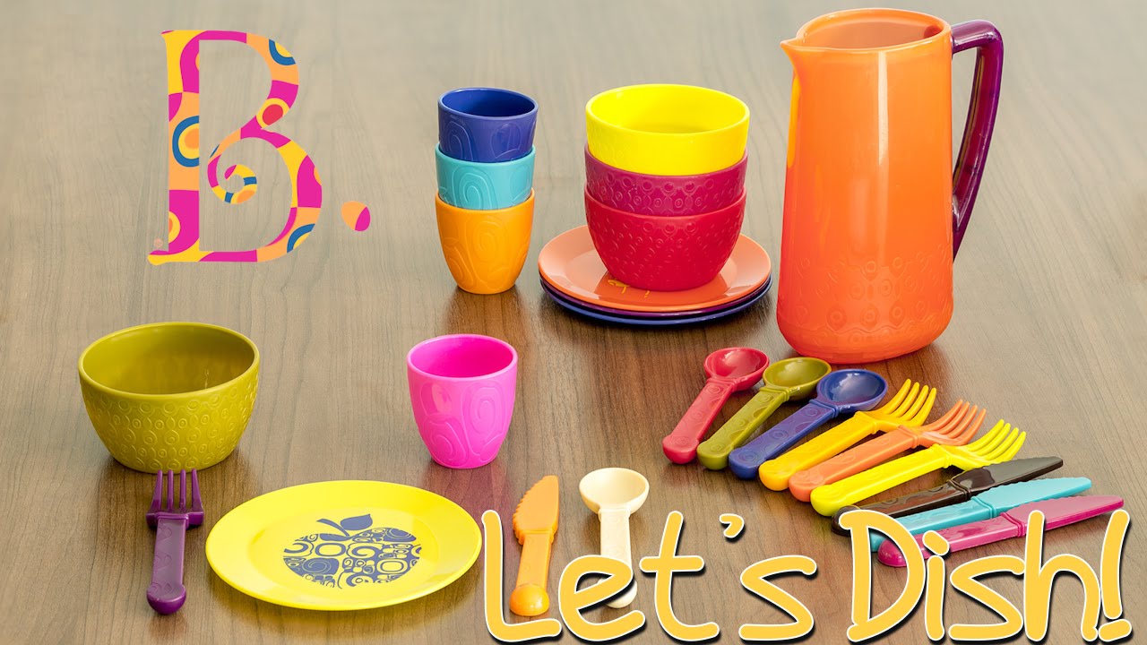 B. Toys Let's Dish Complete Dinner Toy Set - YouTube