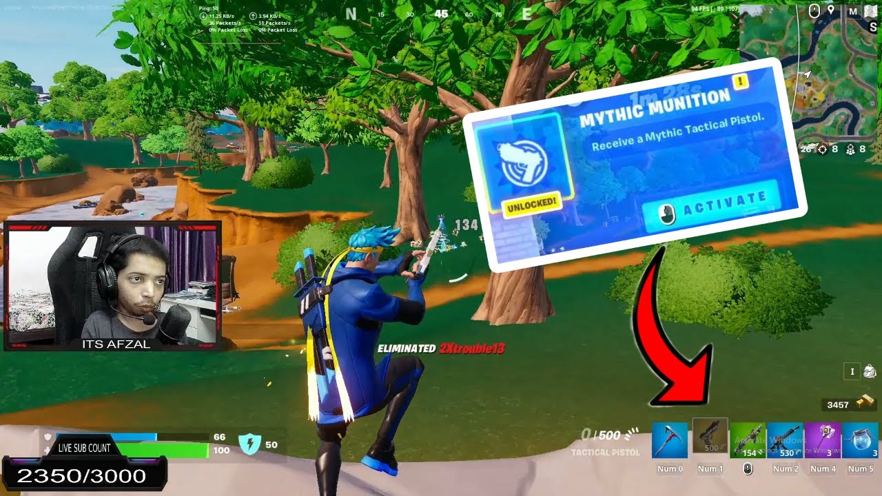 New Mythic Pistol Fortnite Chapter 4 | Its Afzal - YouTube