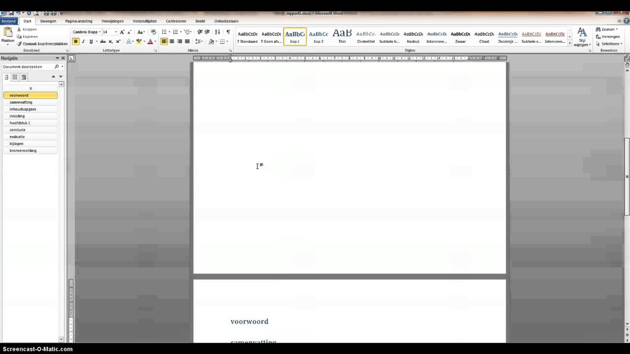 Rapporten en verslagen in Word - YouTube