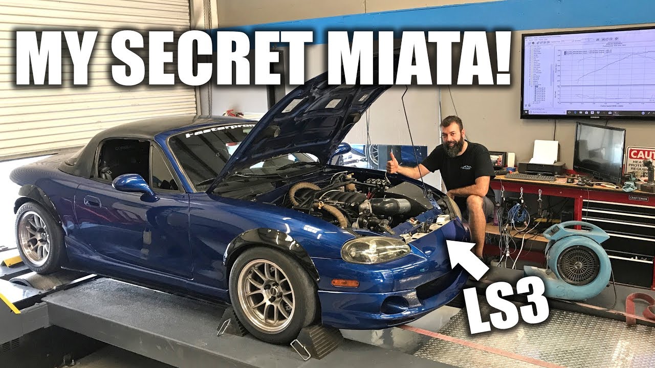 Dynoing My LS3 Powered Miata! Shooting For 500+ Horsepower! - YouTube