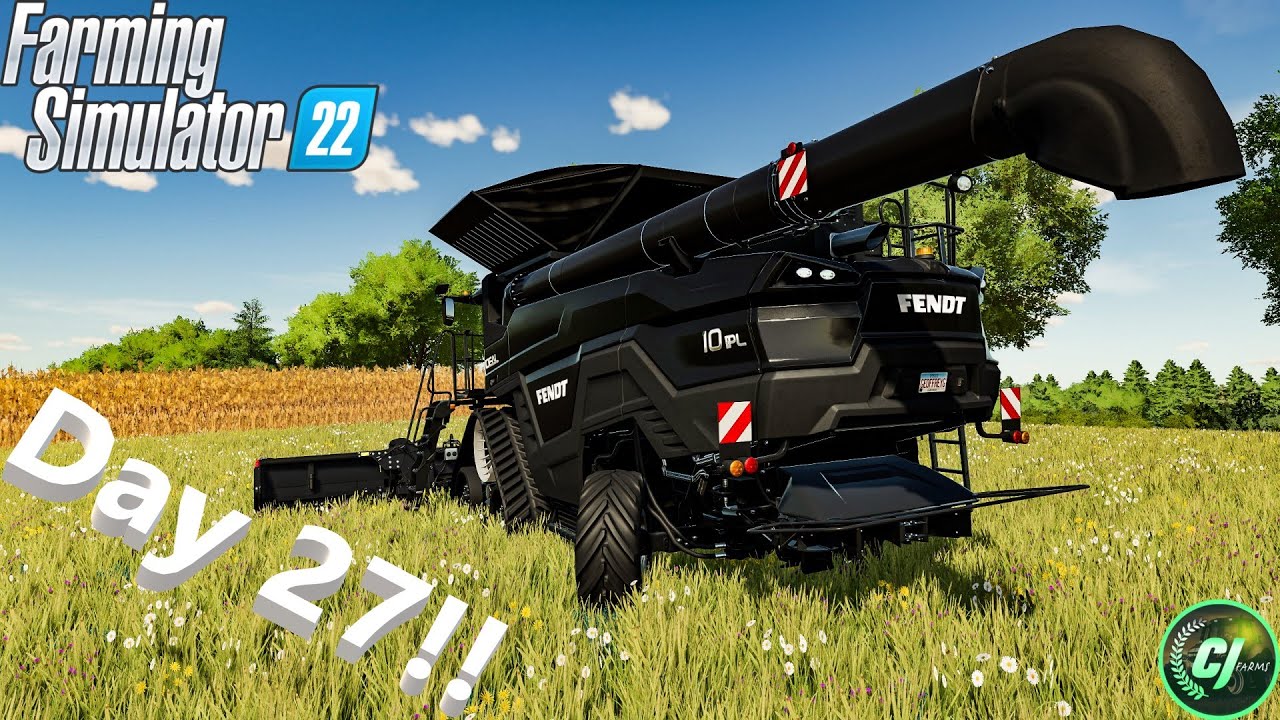 Corn Harvest In FS22! | In Ultra 4K! | Back Roads Day 27! | # ...