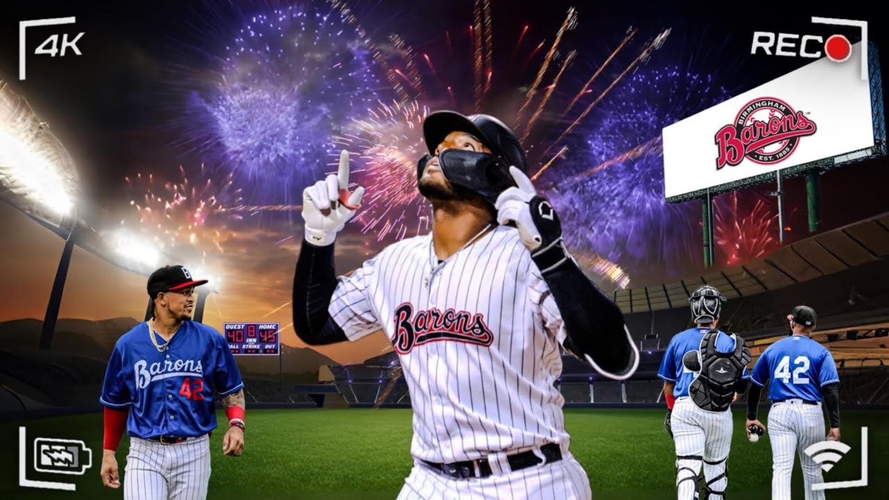 Birmingham Barons Baseball Game/ THE BIGGEST Firework Show! - YouTube