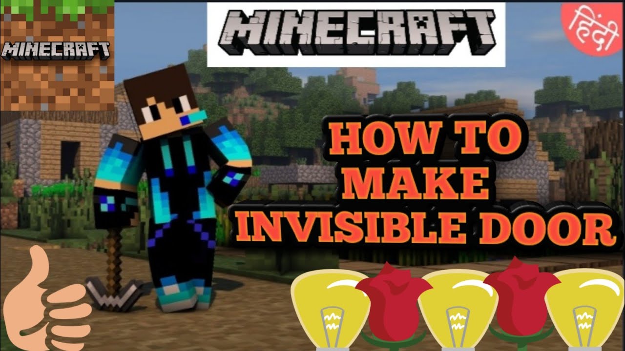 How to make invisible door || in Minecraft - YouTube