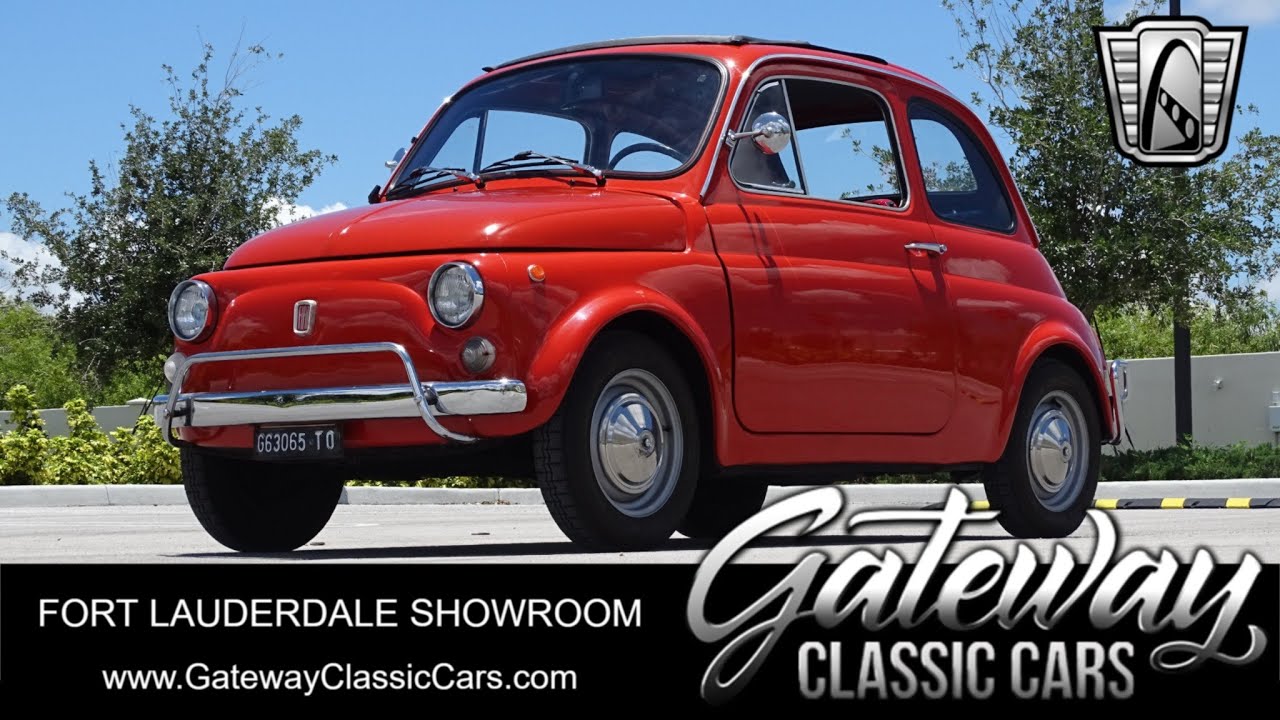 1972 Fiat 500 - Gateway Classic Cars of Fort Lauderdale #1801 - YouTube