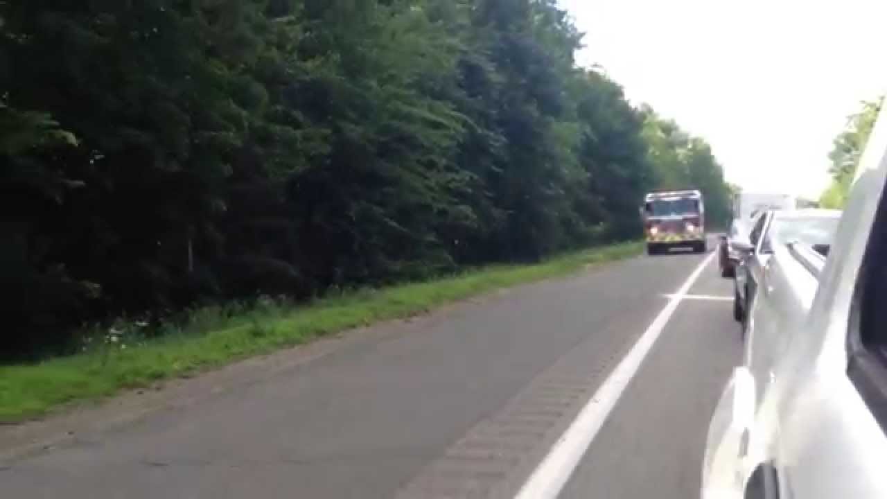 Hanover Fire & EMS Engine 4 responding - YouTube