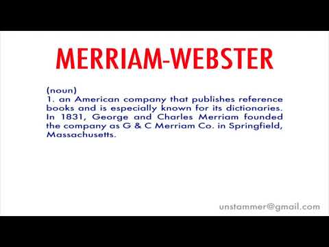 How to Pronounce Merriam-Webster - YouTube