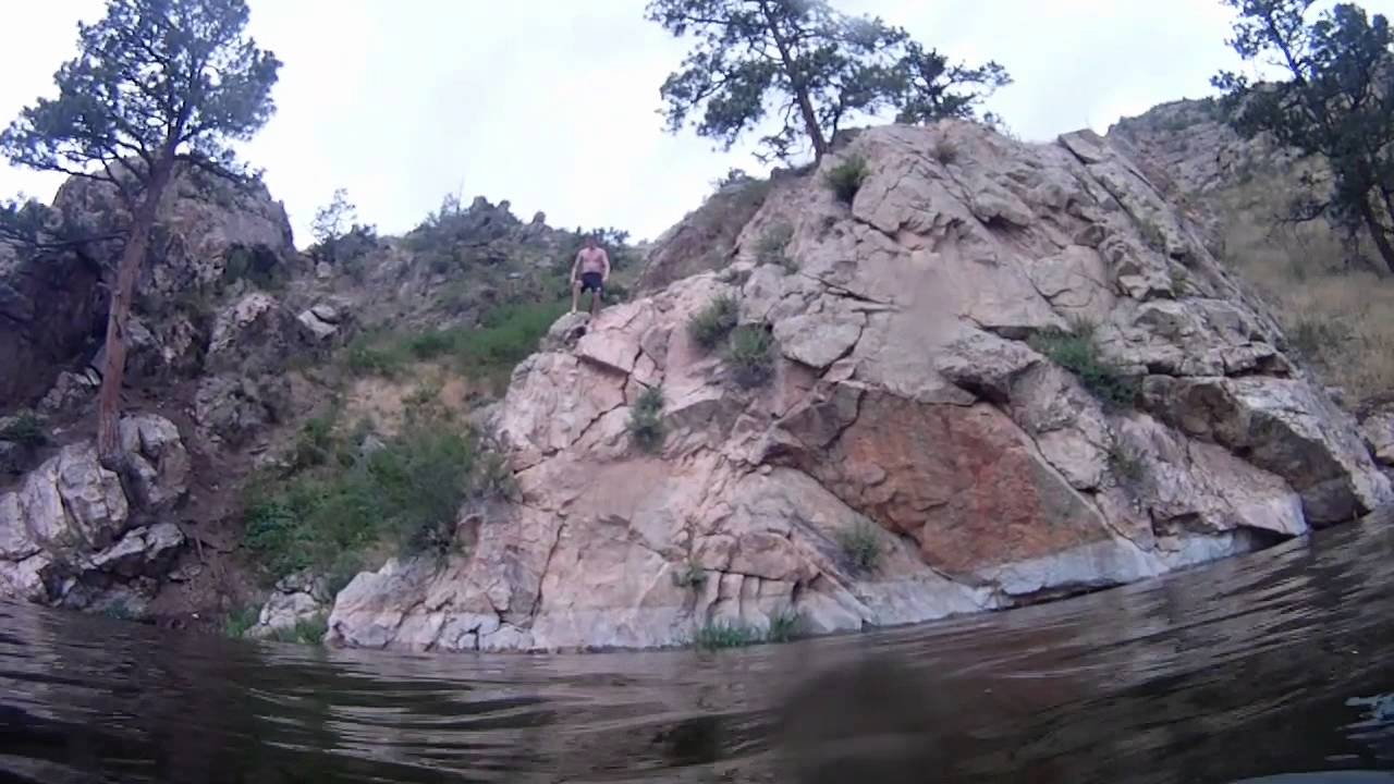 Rope Swing and Cliffs at Seaman Reservoir - YouTube