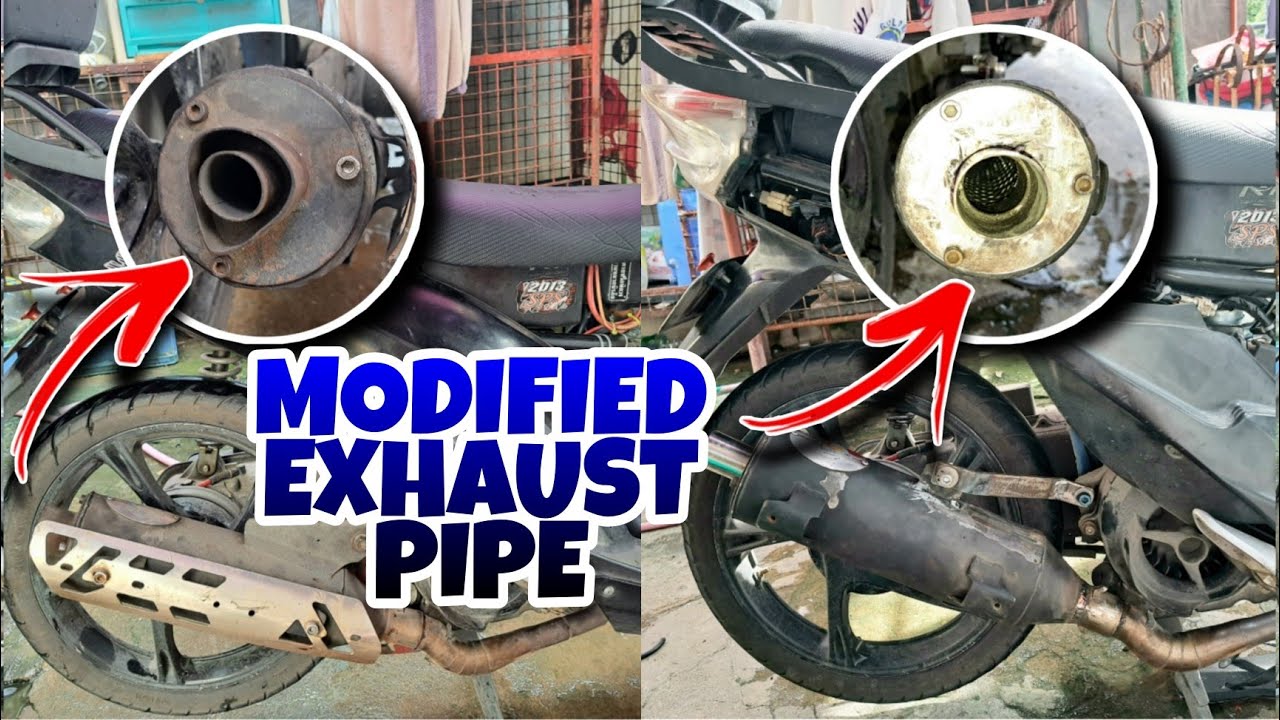 MODIFICATION OF EXHAUST PIPE - YouTube