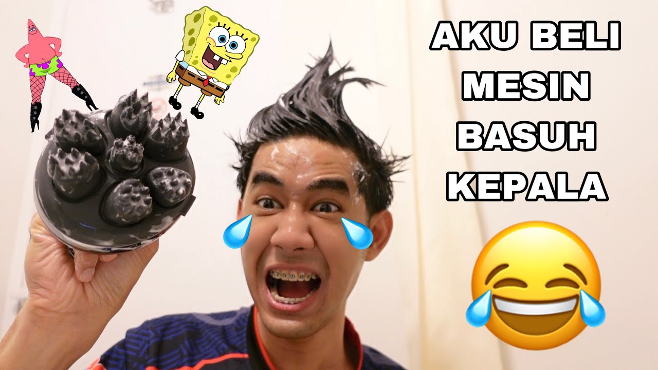 AKU BELI MESIN BASUH KEPALA 😂 - YouTube