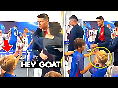 Cristiano Ronaldo Meets his Fans & Support Portugal Players in Tunnel 😊❤️