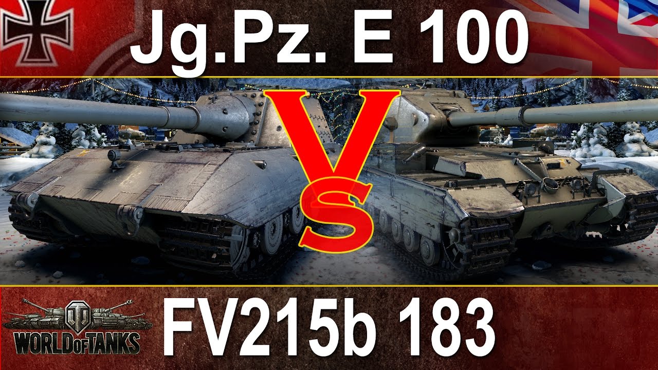 15 x Jg.Pz. E 100 vs 15 x FV215b - Kto wygra? - World of tanks - YouTube