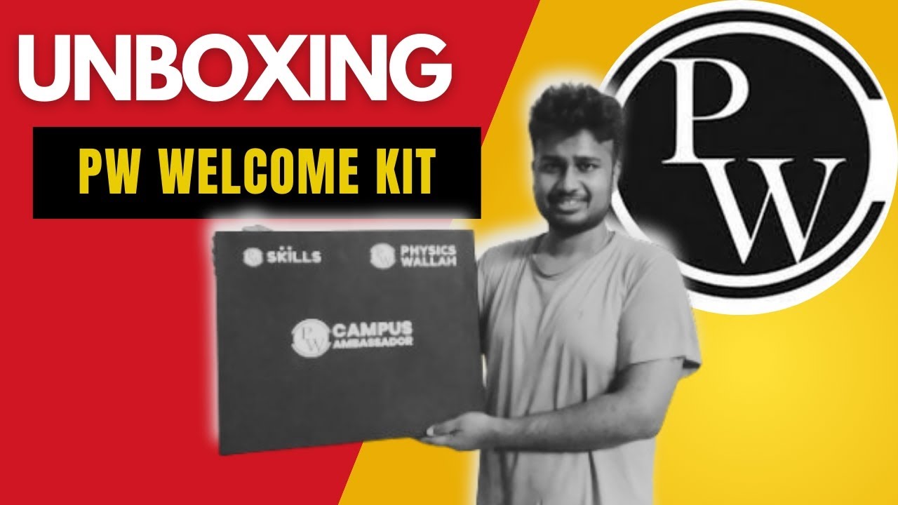 PW WELCOME KIT UNBOXING | Physics wallah welcome kit unboxing | #pw ...