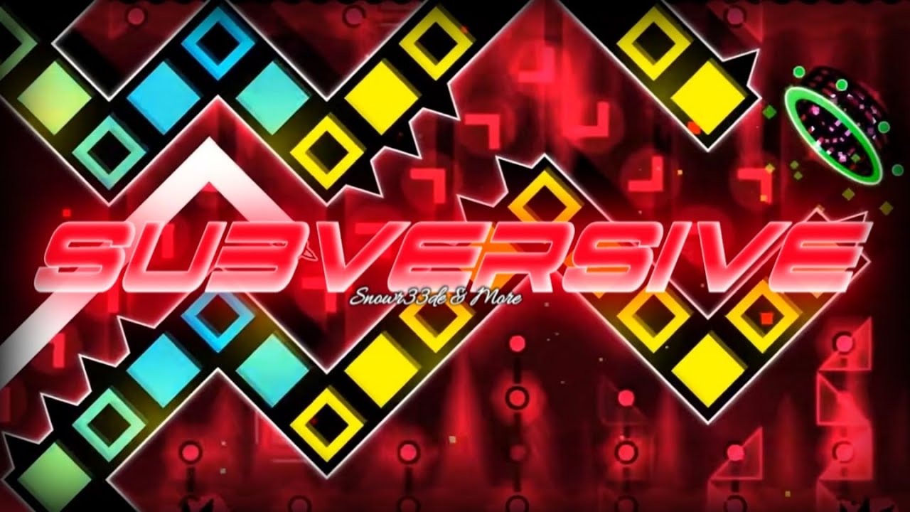 [지오메트리대쉬] 드디어 깼습니다!!!!!! Finally!!!!! 2번째 익스트림데몬, "SUBVERSIVE" 100% ...