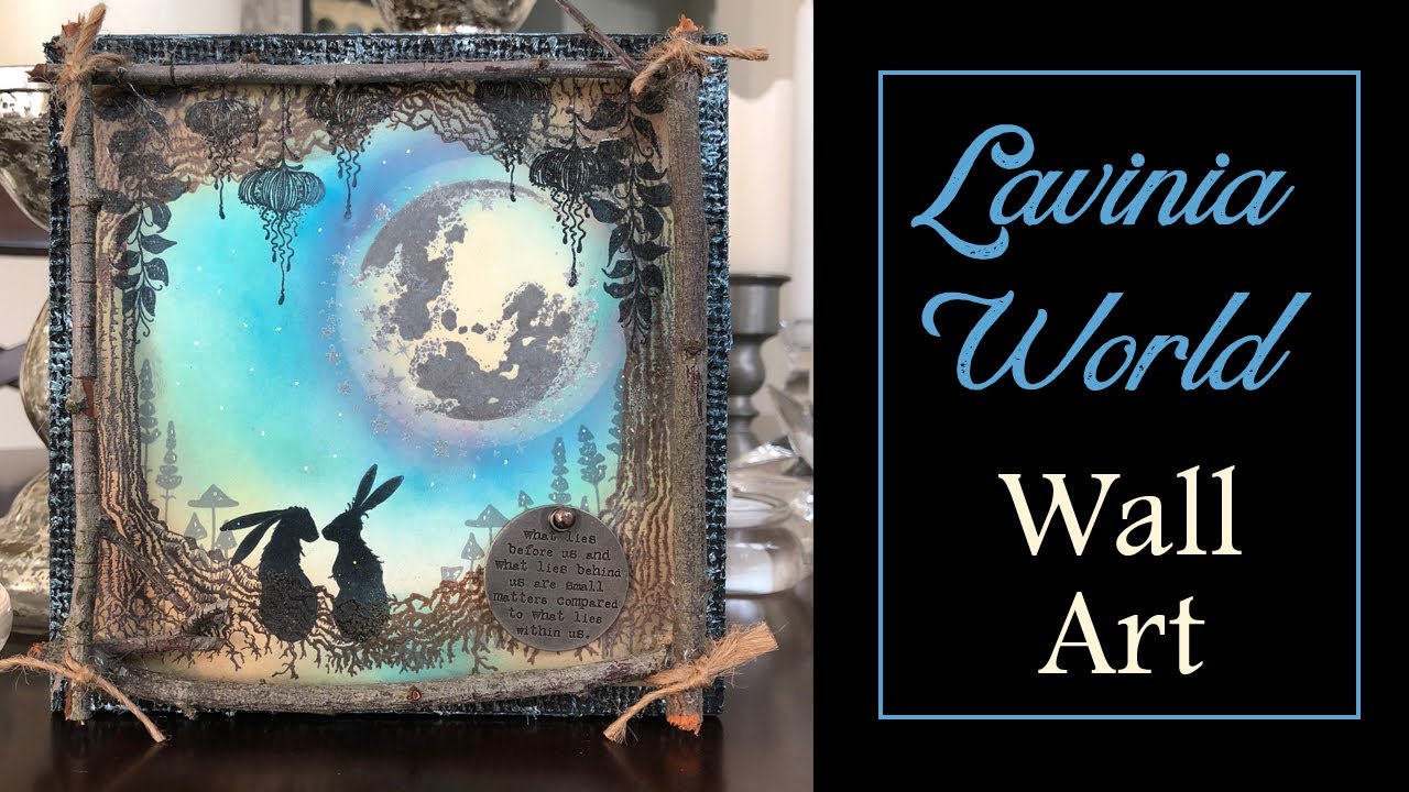 Lavinia World - Wall Art using Lavinia Stamps part 3 - YouTube