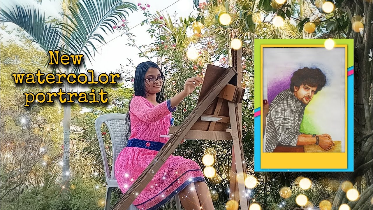 Watercolor portrait | Adil | My inspiration | Must watch 🙏 - YouTube