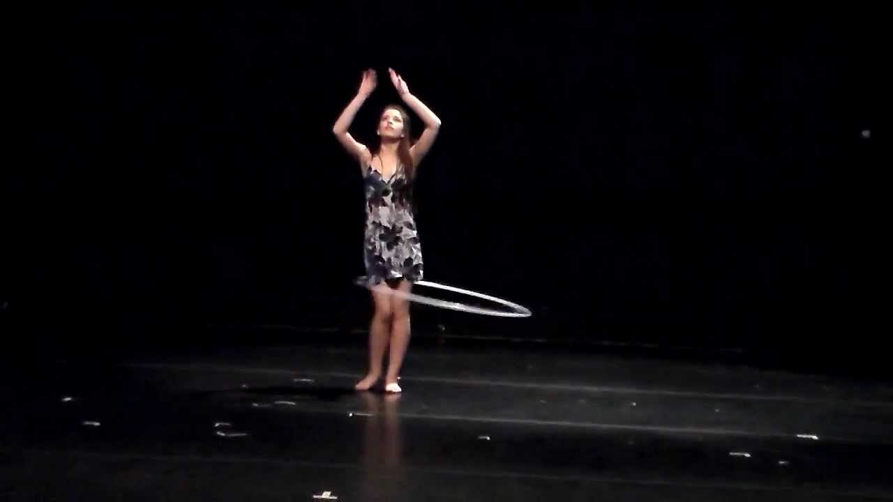 Hula Hooping at TOB Talent Competition (7 Months Hooping) - YouTube