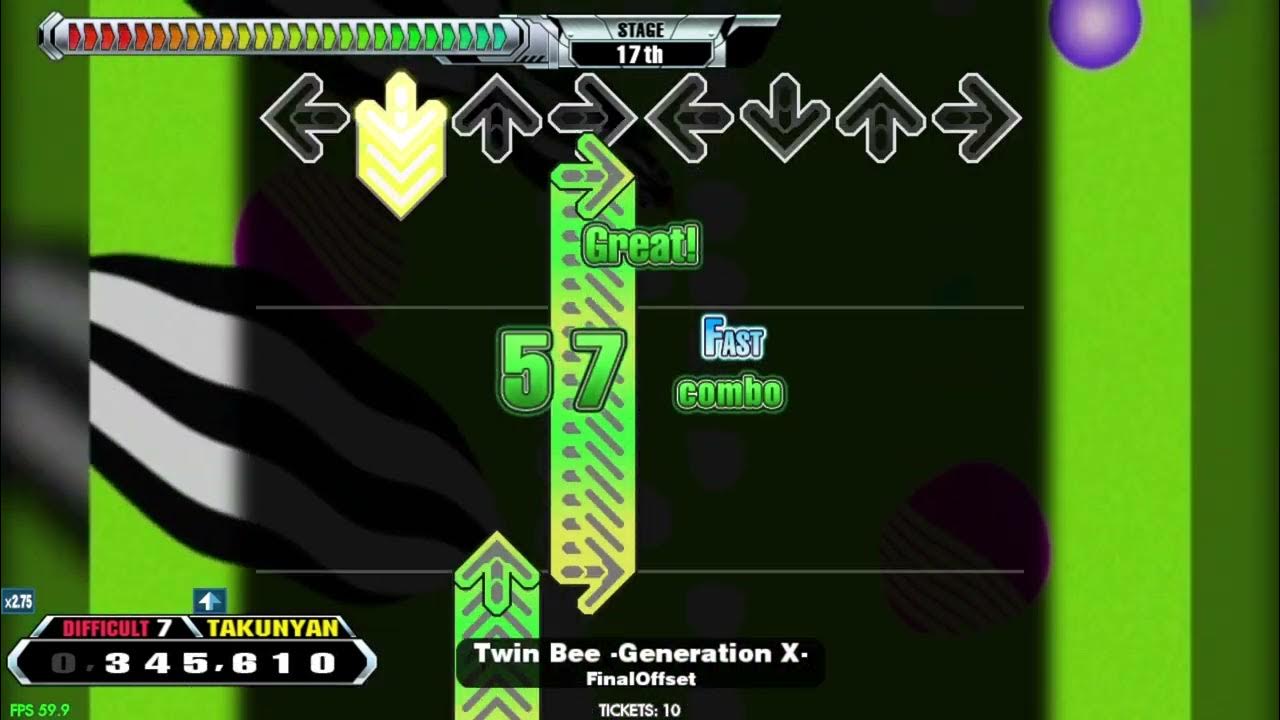 【DDR GRAND PRIX】Twin Bee -Generation X-【DP DIFFICULT】 - YouTube