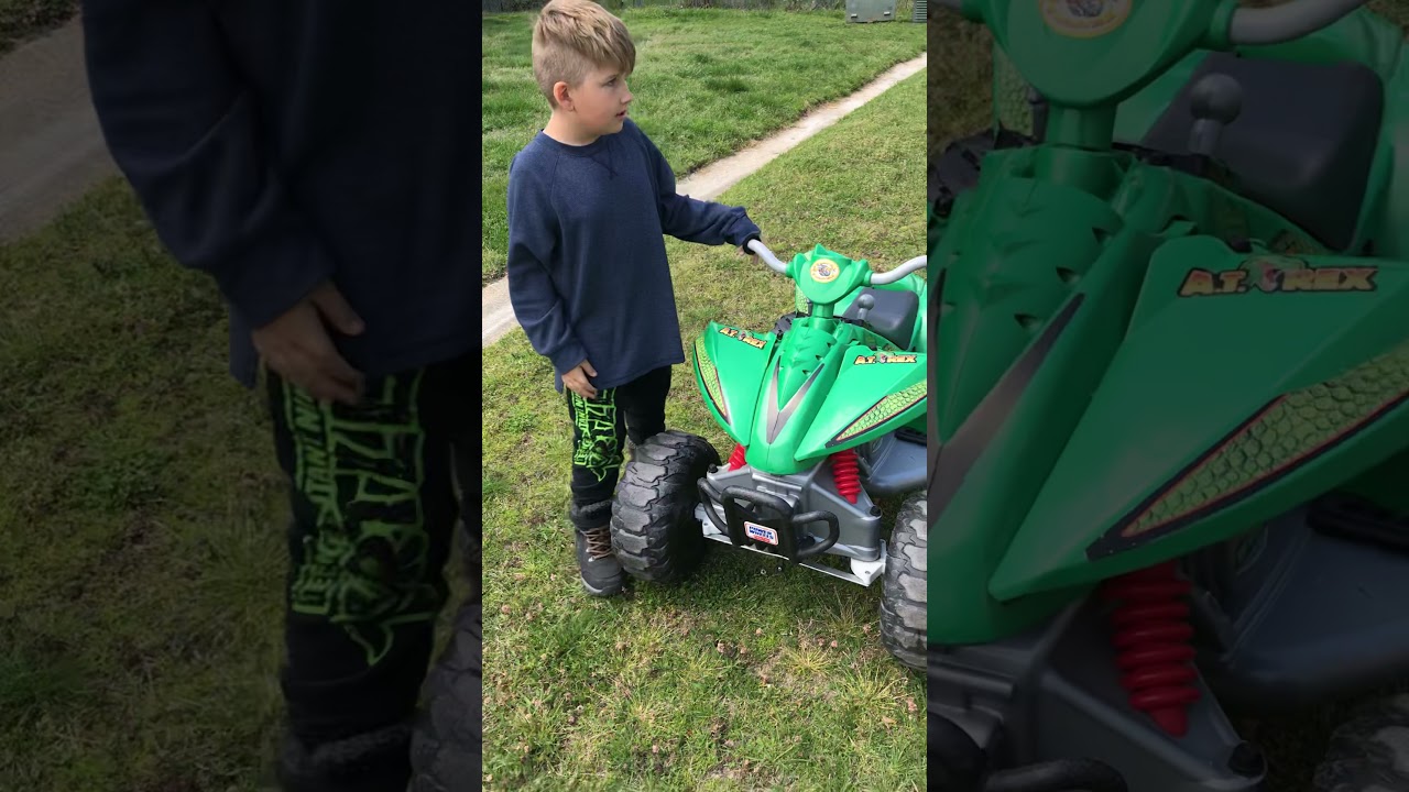 Enjoying my little quad bike - YouTube