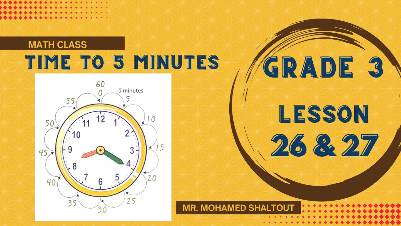Time to 5 minutes - Math - Grade 3 - 2023 - YouTube