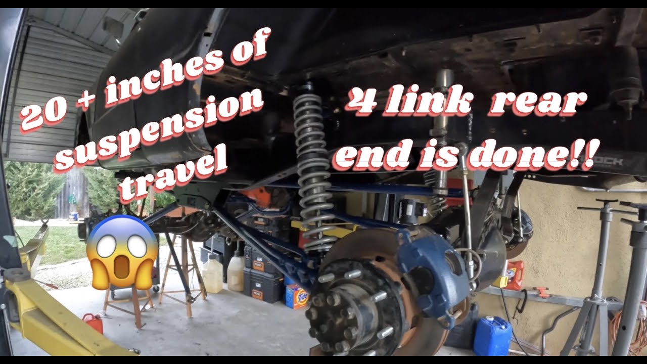 The K5 blazer Moves! 4 link rear end is finished. - YouTube