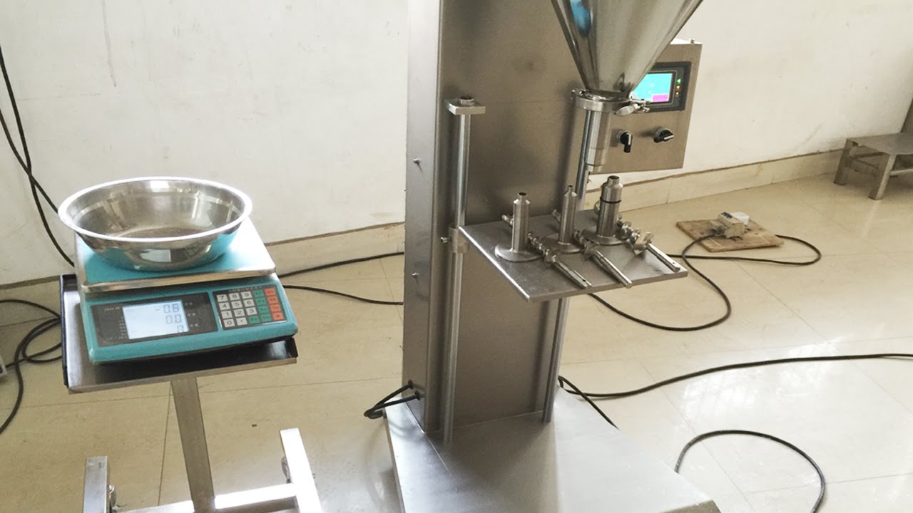 powder filling machine semi automatic screw auger metering feeding ...