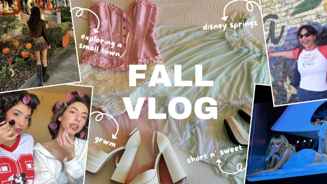 romanticizing fall in a small town + sabrina carpenter concert vlog ...