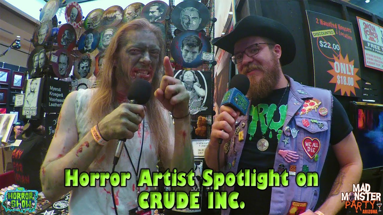 Horror Artist Interview with CRUDE, INC. - Mad Monster AZ 2019 - The ...