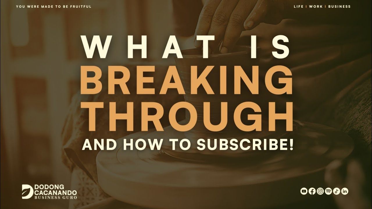What Is Breaking Through And How To Subscribe! - YouTube