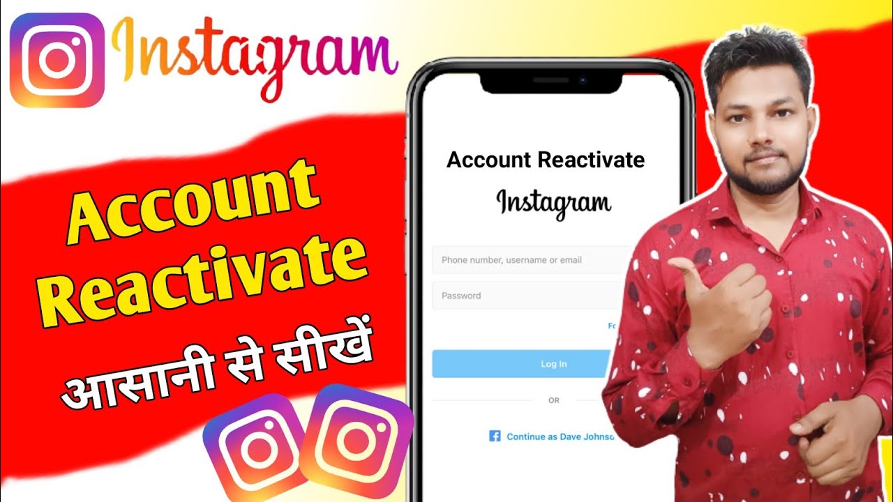 Instagram Account Activate Kaise Kare | How To Reactivate Instagram ...