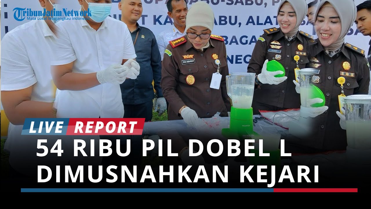 54 Ribu Pil Dobel L Dimusnahkan Kejari Jombang - YouTube