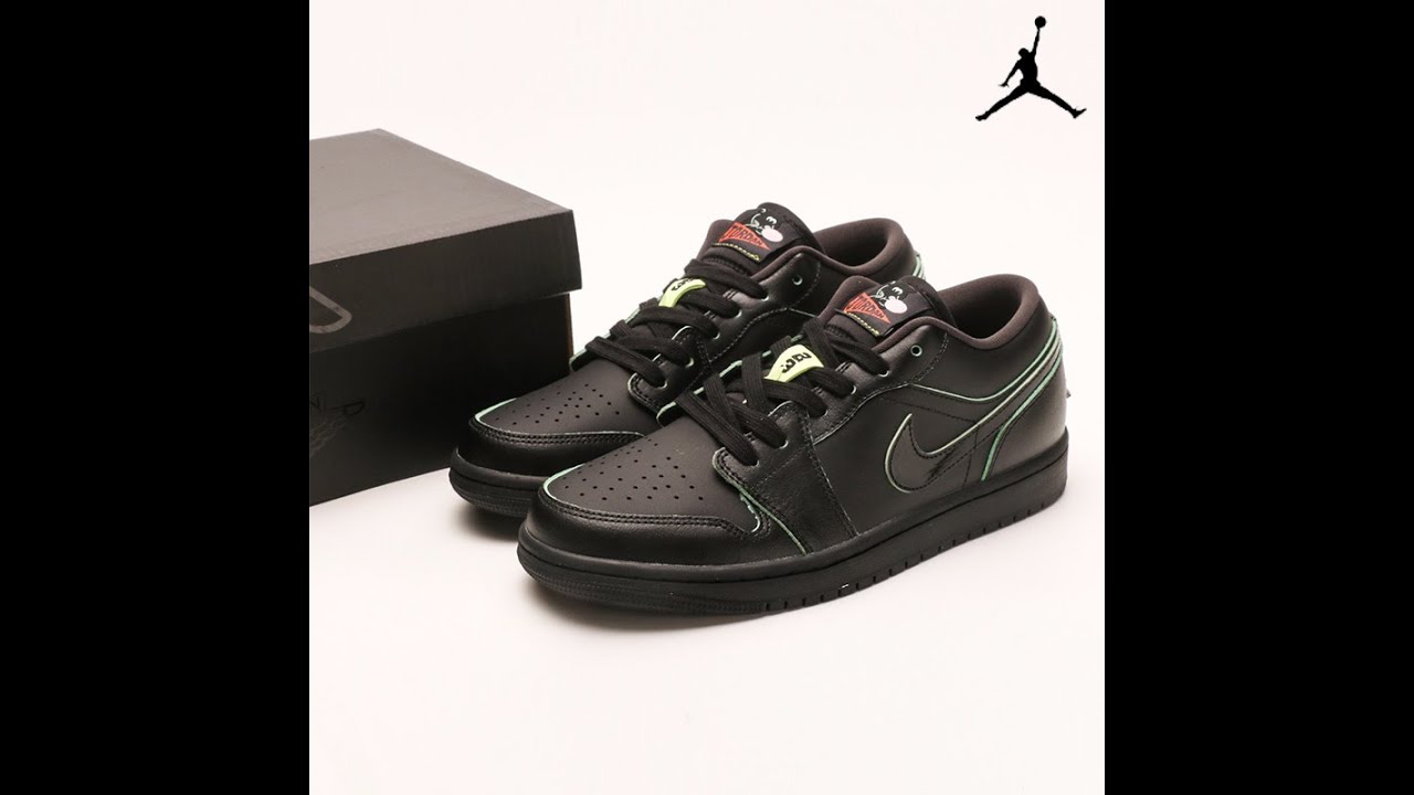Air Jordan 1 Low 'Black Cat Mascot' HM3690-001 - YouTube